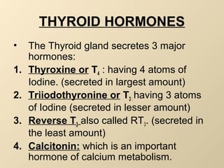 Thyroid hormone and thyroid gland | PPT