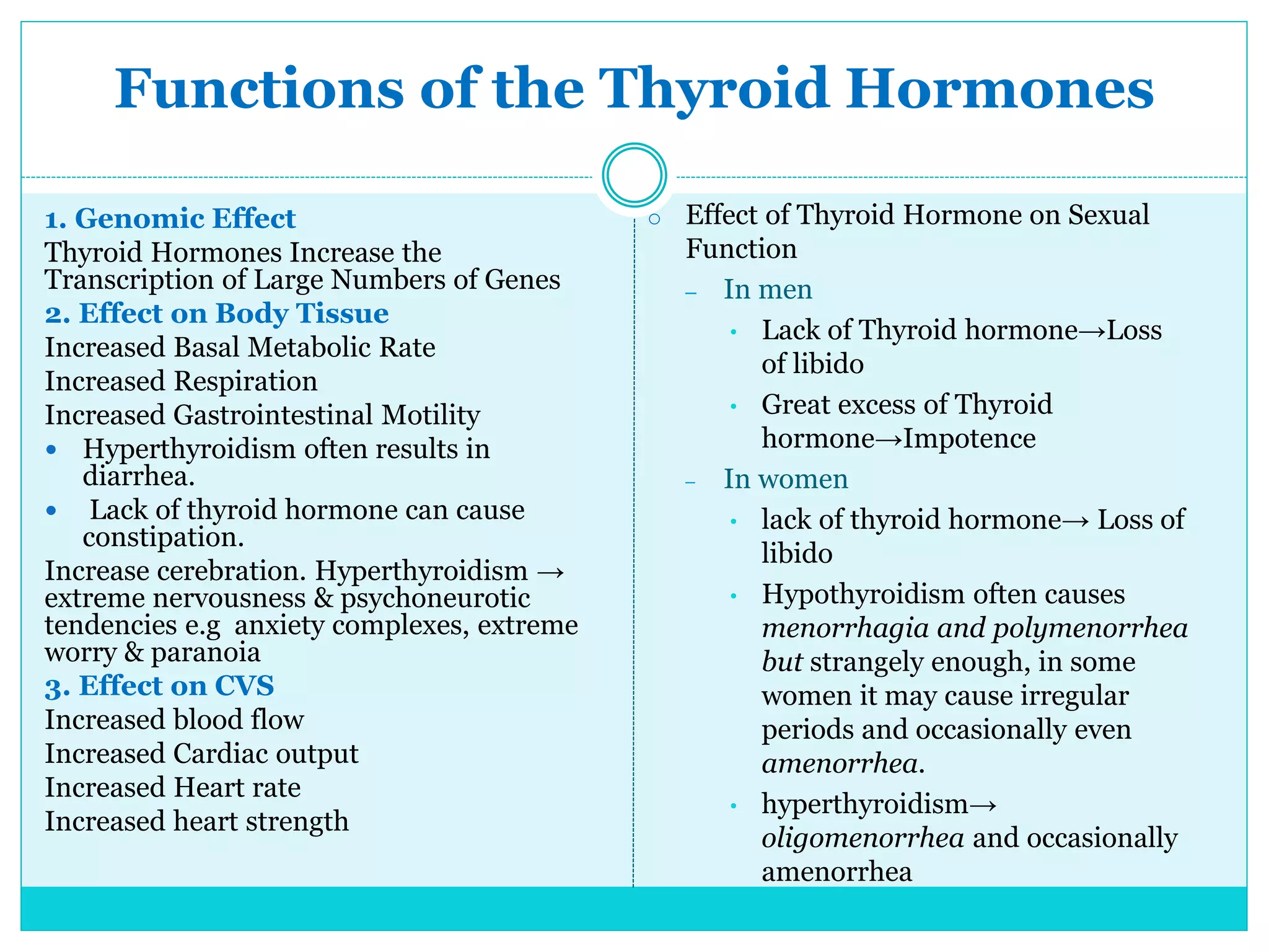 Thyroid hormone (The Guyton and Hall physiology) | PPTX