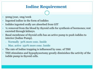 Thyroid hormone (The Guyton and Hall physiology) | PPTX