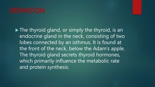thyroid hormone.pptx childhealthnursing bsc nursing | PPTX