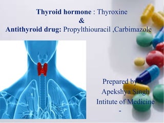Thyroid hormone and antithyroid drug | PPT