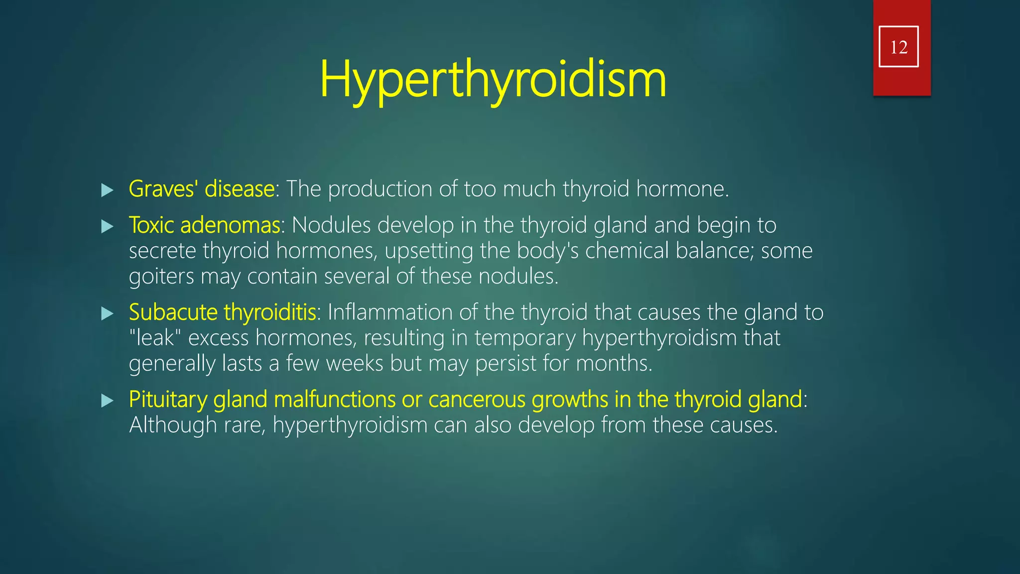 Thyroid hormone disorders | PPTX