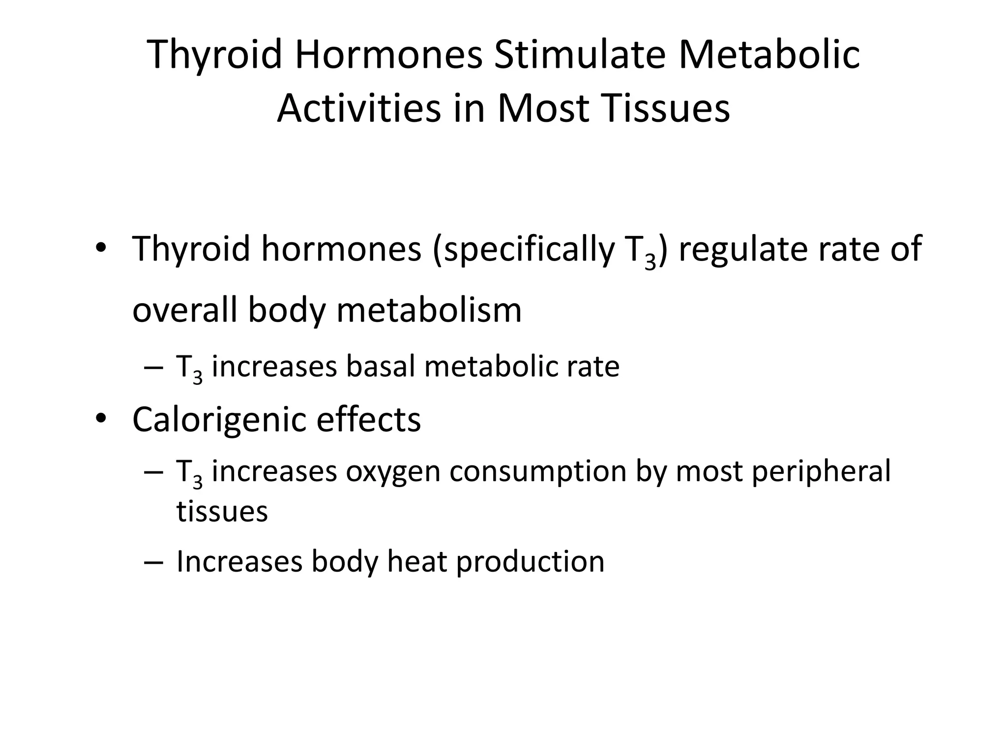 Functions of Thyroid hormone | PPT