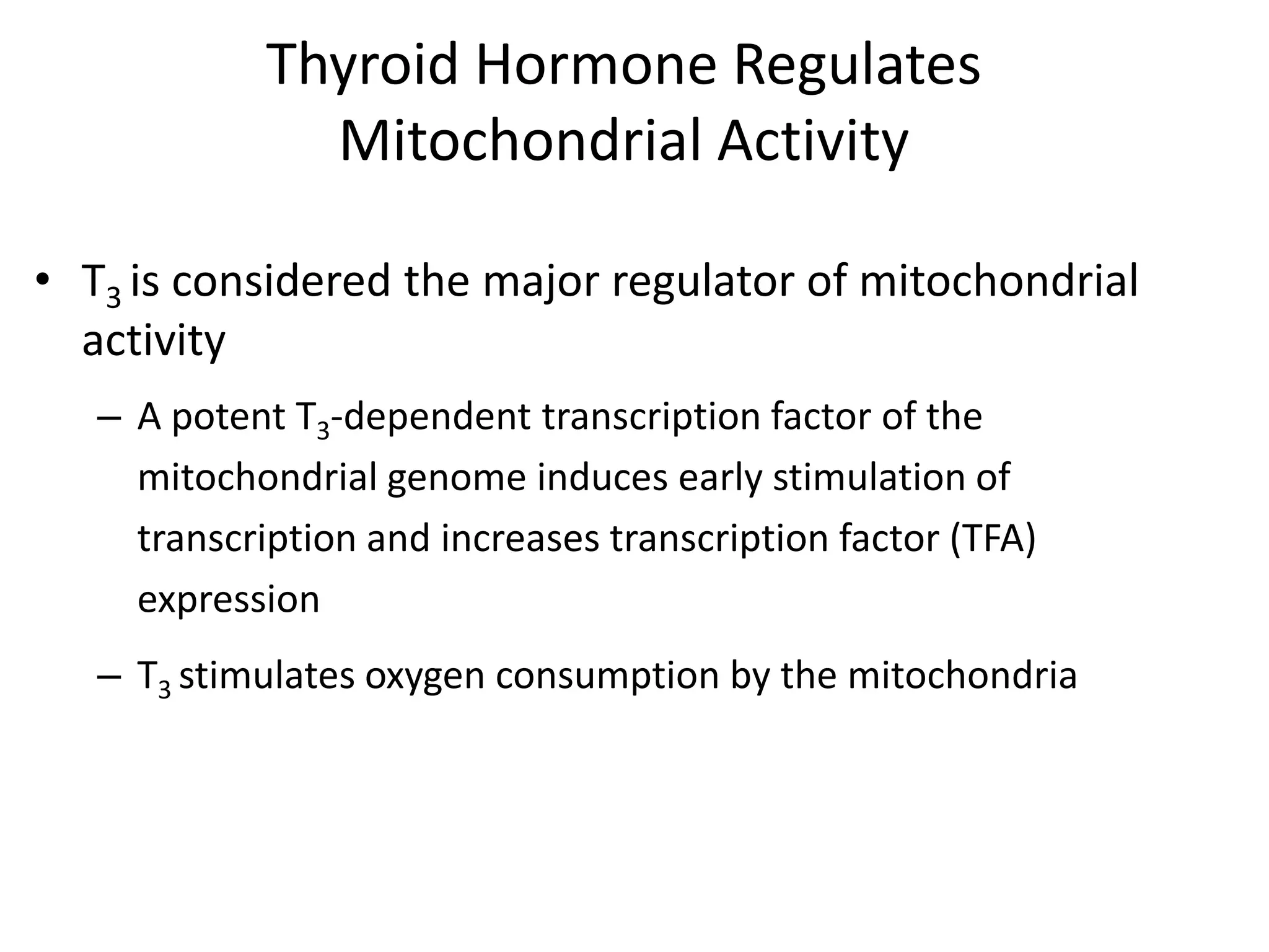 Functions of Thyroid hormone | PPT