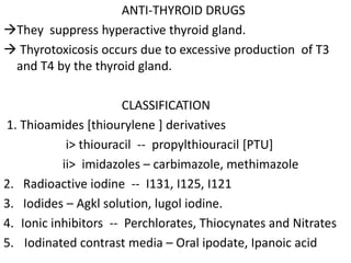 Thyroid hormones | PPTX