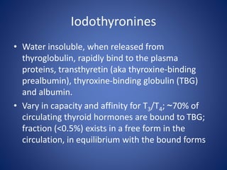 Thyroid hormones.pptx | Thyroid Disorders | Endocrine and Metabolic ...
