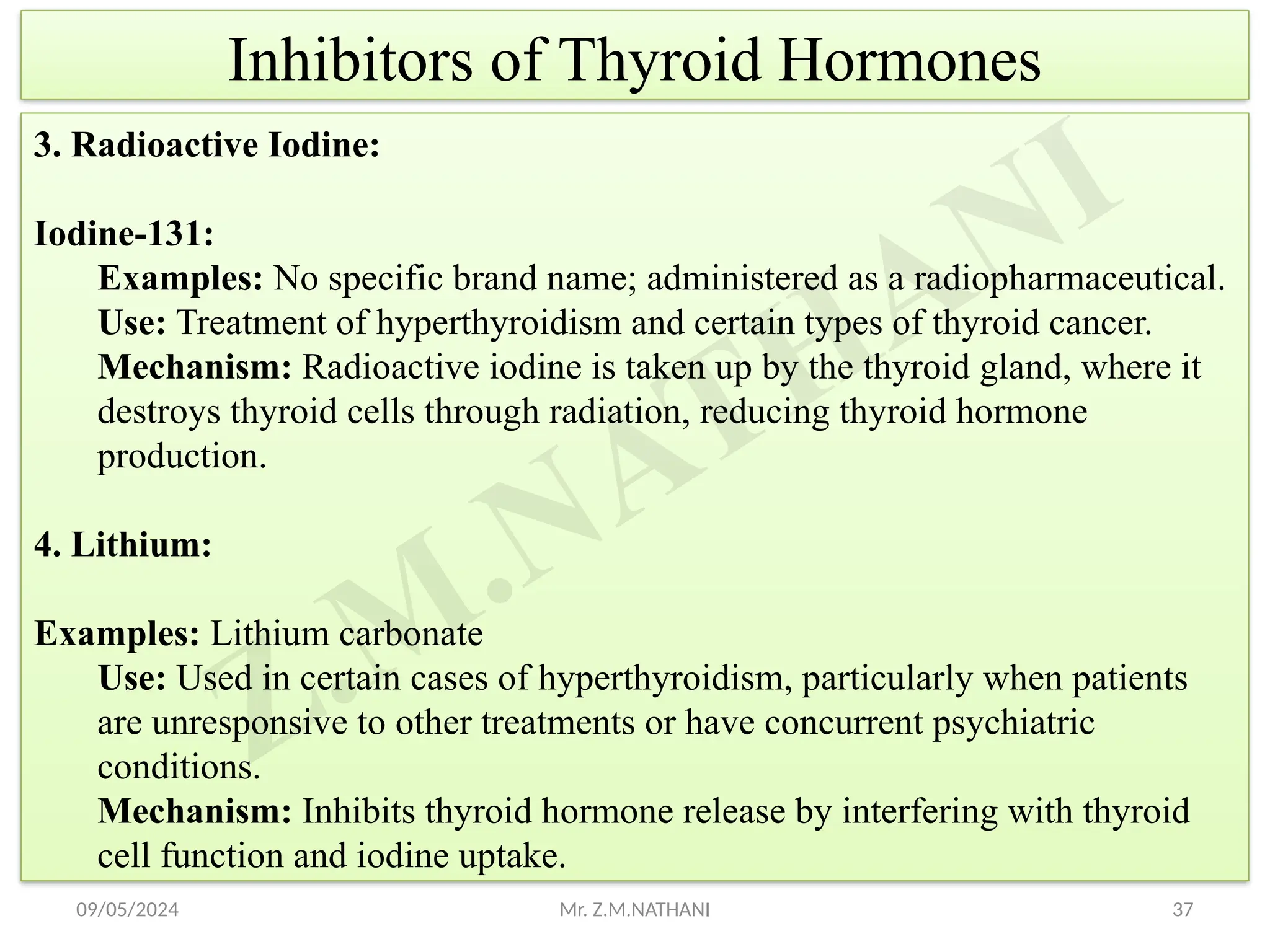 Thyroid Hormones Analogues and Their Inhibitors.pptx