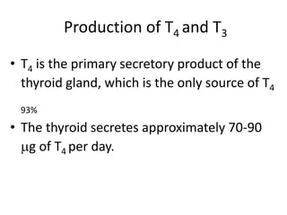 Thyroid hormone synthesis | PPT