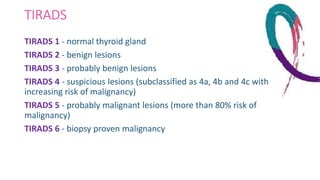 TIRADS SCORING : its Efficacy and Accuracy | PPT
