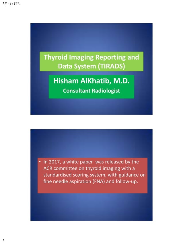 Thyroid image reporting and data system | PDF | Thyroid Disorders ...