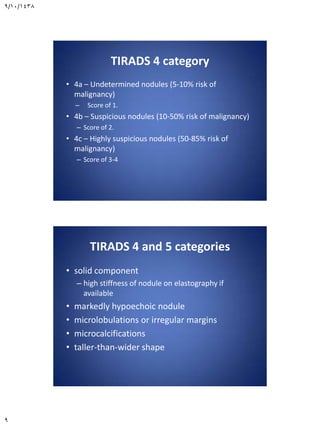 Thyroid image reporting and data system | PDF | Thyroid Disorders ...