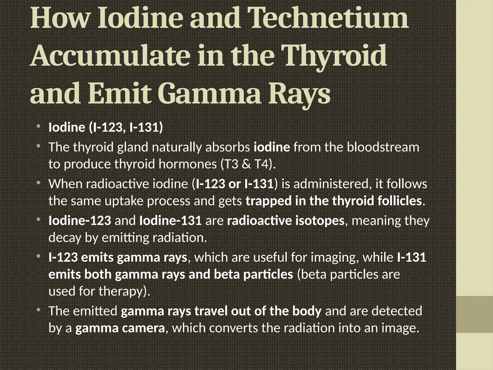 THYROID IMAGING In Nuclear Medicine.pptx