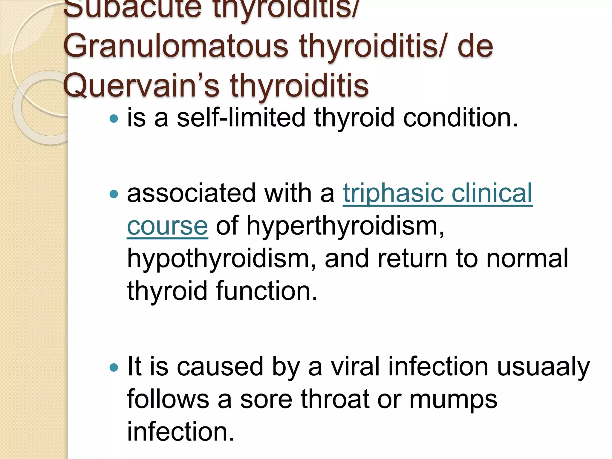 Thyroiditis | PPTX | Thyroid Disorders | Endocrine and Metabolic Diseases