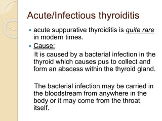 Thyroiditis | PPTX | Thyroid Disorders | Endocrine and Metabolic Diseases