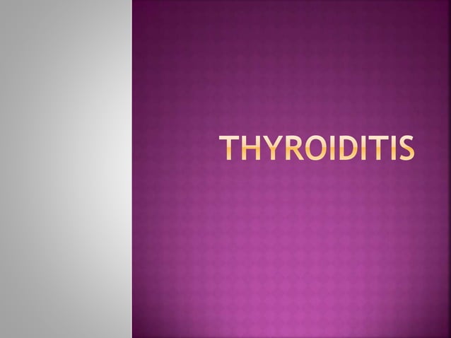 THYROIDITIS-Inflammation of the thyroid, the butterfly-shaped gland in ...