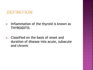 THYROIDITIS-Inflammation of the thyroid, the butterfly-shaped gland in ...