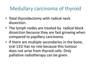 Treatment Thyroid malignancy | PPT