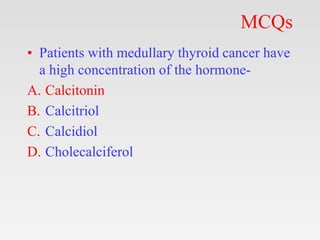 Thyroid malignancy MCQ.pptx