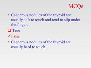 Thyroid malignancy MCQ.pptx