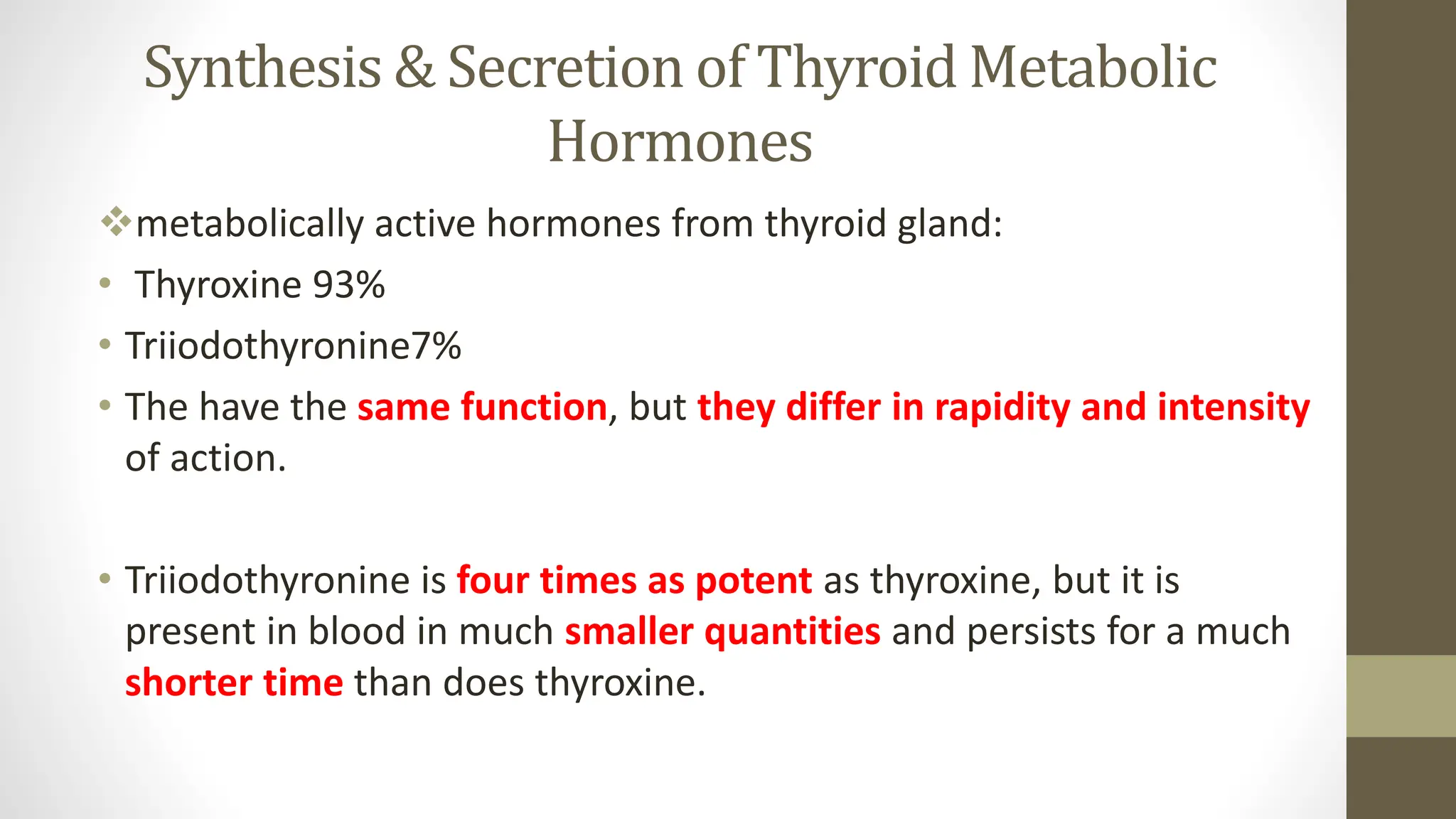 Thyroid metabolic hormones and production.pptx