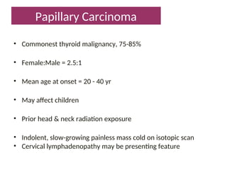 Classification of Thyroid Tumors: A Standardized Diagnostic Approach | PPT