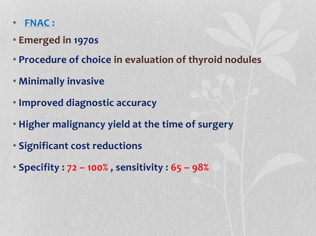 Approach To Thyroid Nodule Pptx