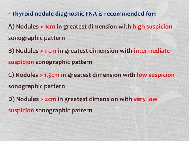 Approach to Thyroid nodule | PPTX | Thyroid Disorders | Endocrine and ...
