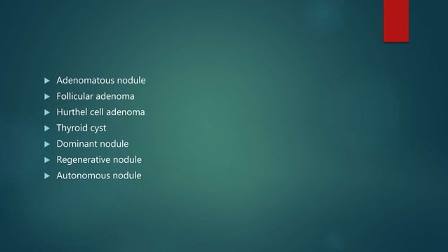 Solitary Cold Nodule Of Thyroid Ppt