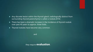 solitary cold nodule of thyroid | PPTX
