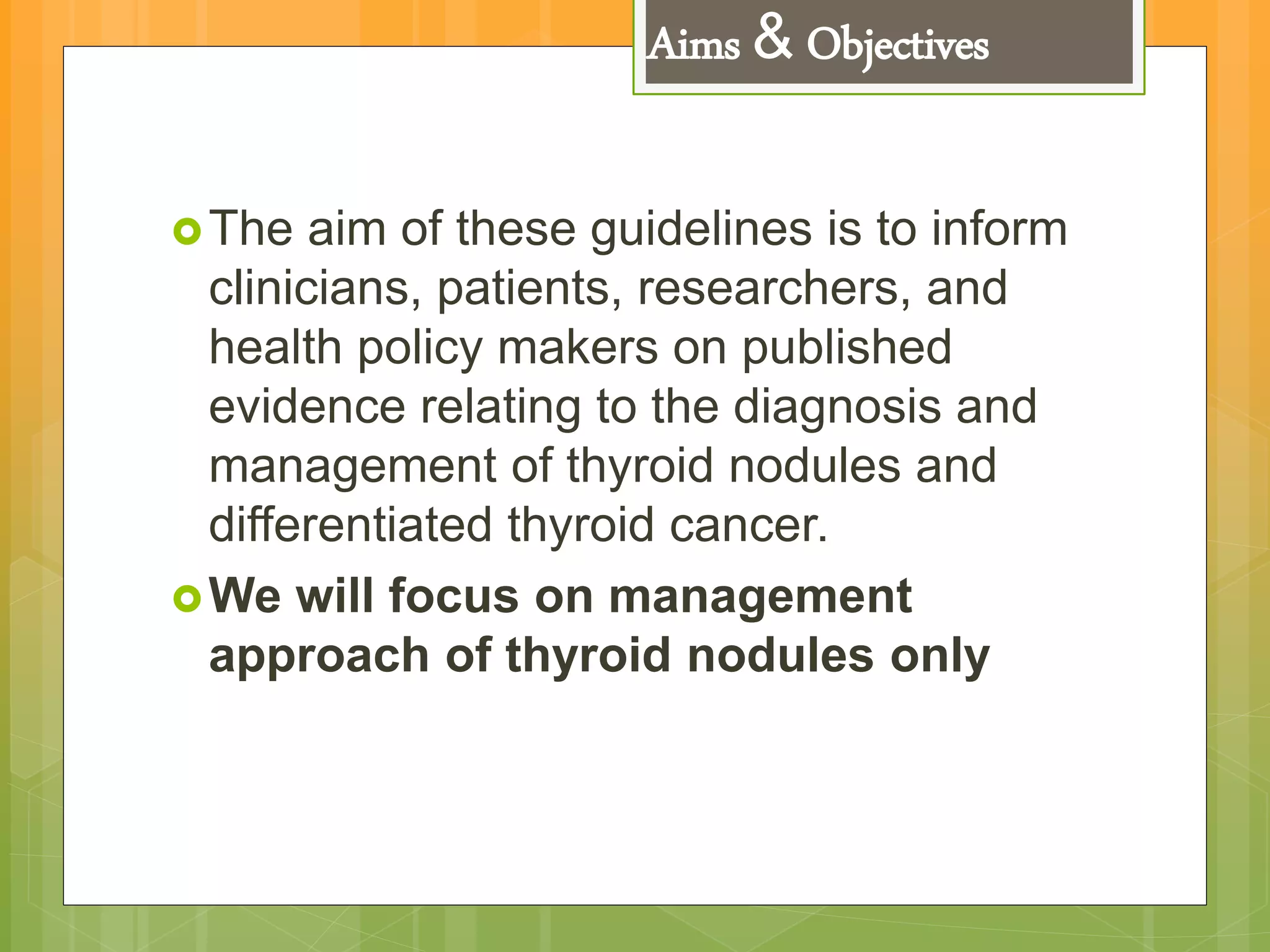 Thyroid nodule ATA guideline 2016 | PPTX