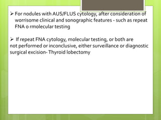 Thyroid nodule evaluation | PPTX