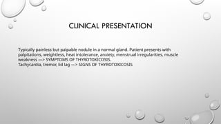 THYROID NODULE in detail with diagnosis and management | PPTX