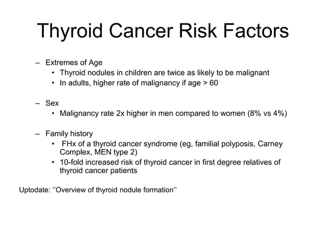 Thyroid nodules and cancer | PPT