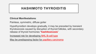 Thyroid non neoplastic lesions | PPTX