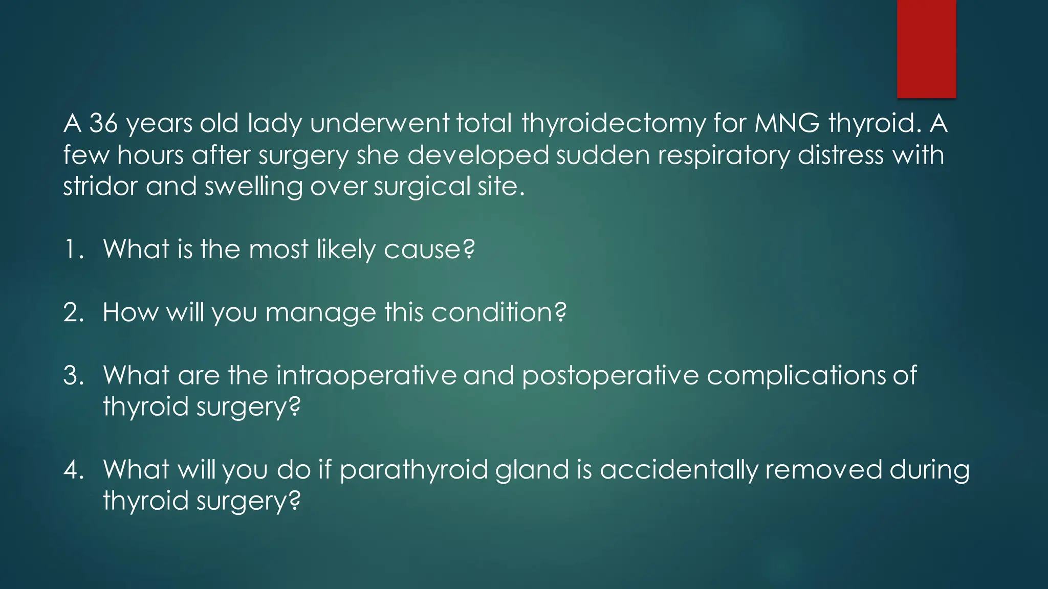 Thyroid OSCE presentation fr MBBS student | PDF