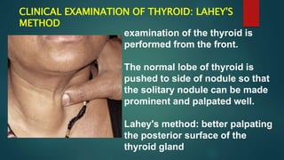 Thyroid Palpation | PPTX