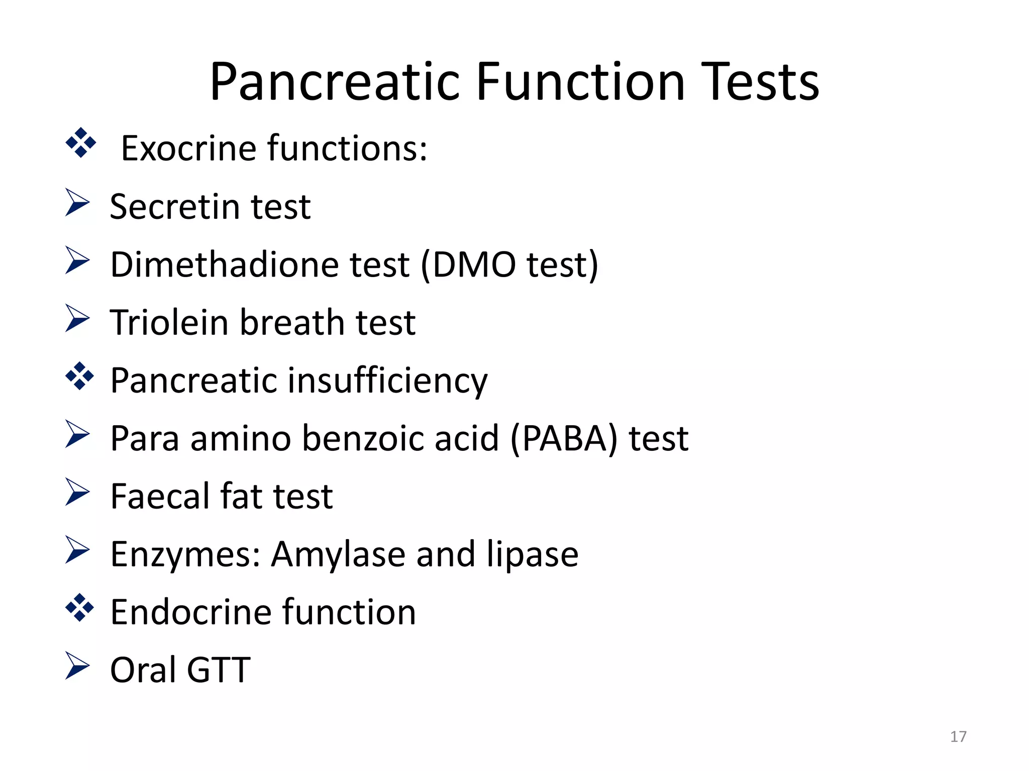 Thyroid, pancreatic & gastric function test | PPT