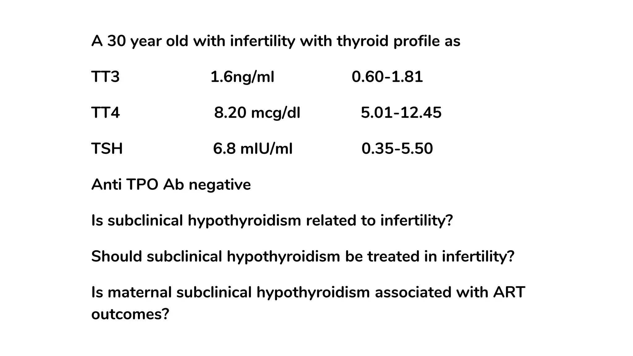 Hypothyroid Disorders in Obs & Gynae – Case based approach – Part -1 ...