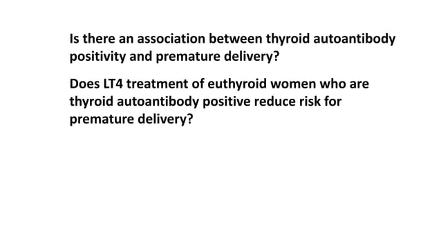 Hypothyroid Disorders in Obs & Gynae – Case based approach – Part -1 ...