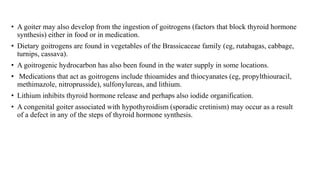 THYROID PATHOLOGY detailing the management, definitions and treatment ...
