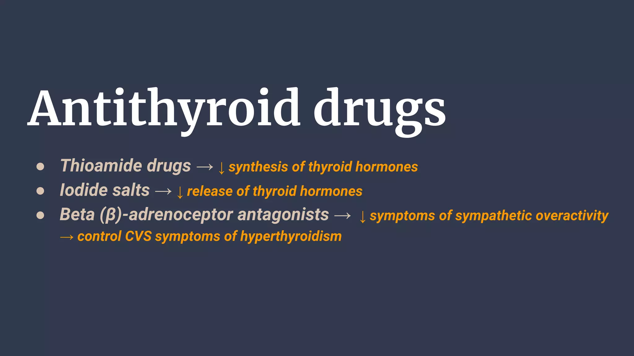 Thyroid pharmacology | PPTX