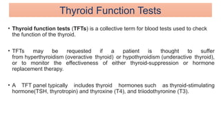 Thyroid hormones and their roles in clinical | PPTX