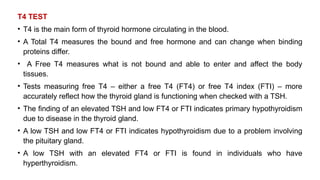 Thyroid hormones and their roles in clinical | PPTX