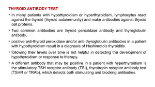 Thyroid hormones and their roles in clinical | PPTX