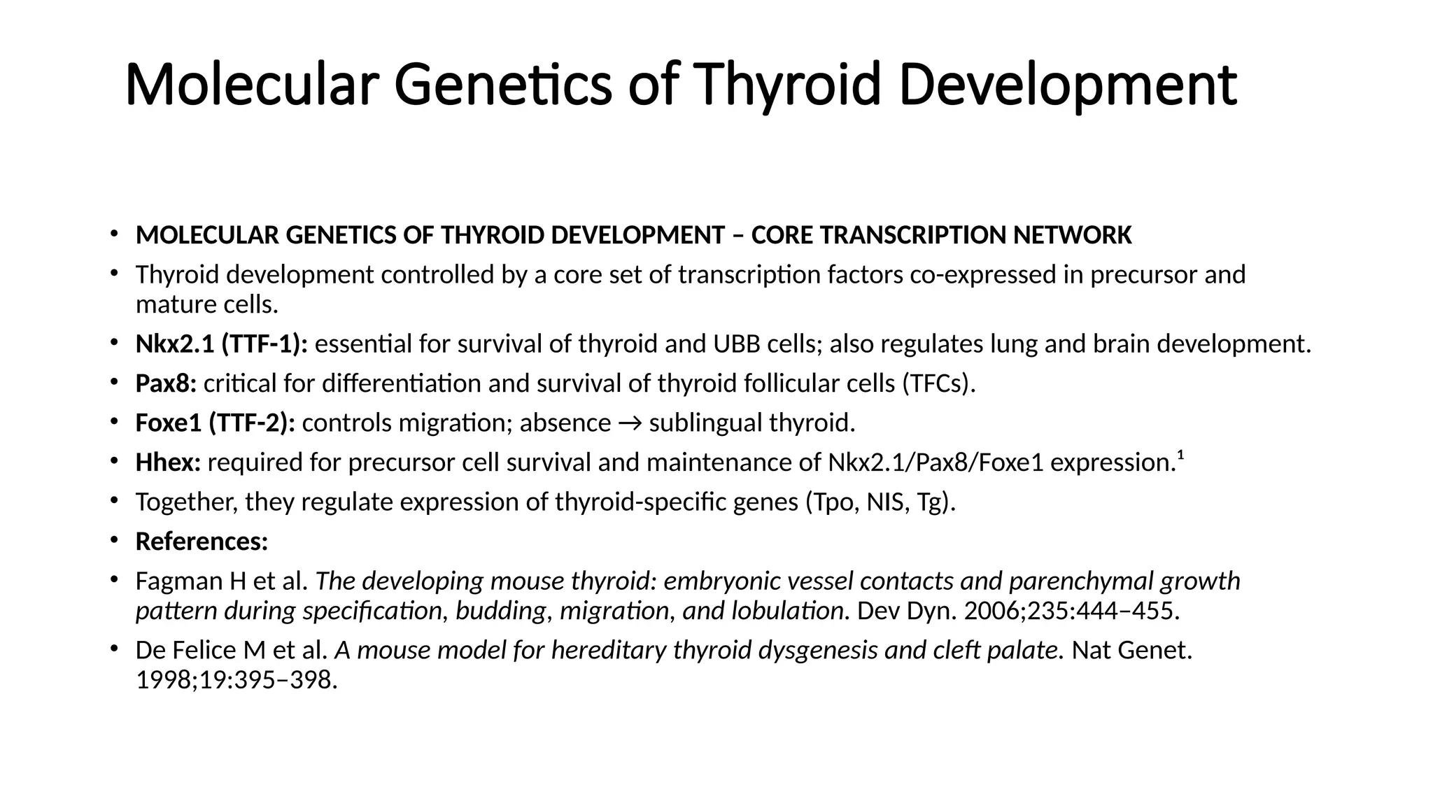 thyroid anatomy physiology genetics clinical relevance | PPTX