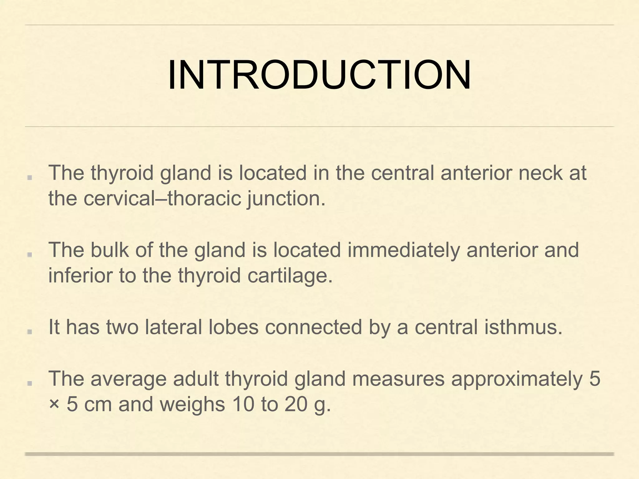 Thyroid presentation | PPTX