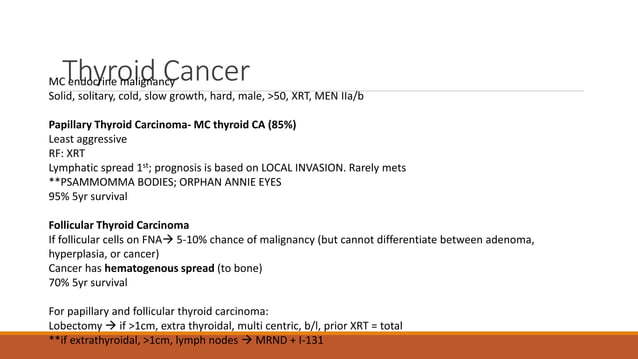 Thyroid ABSITE review | PPT