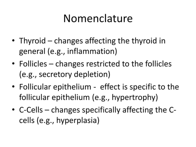 Neoplastic and Non-neoplastic Rodent Thyroid Lesions and Their ...