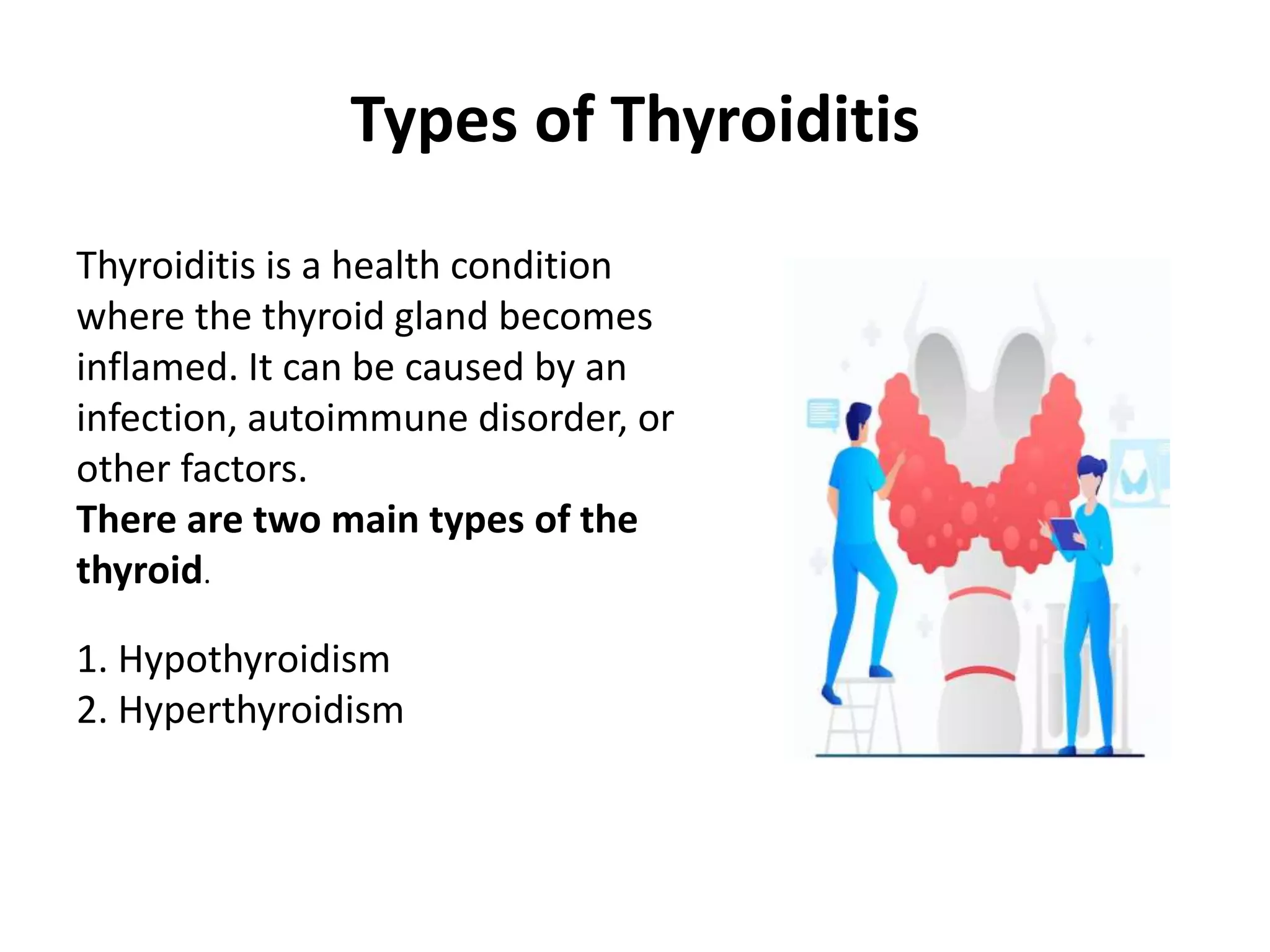 Thyroiditis - Types, Causes and Symptoms | PPT