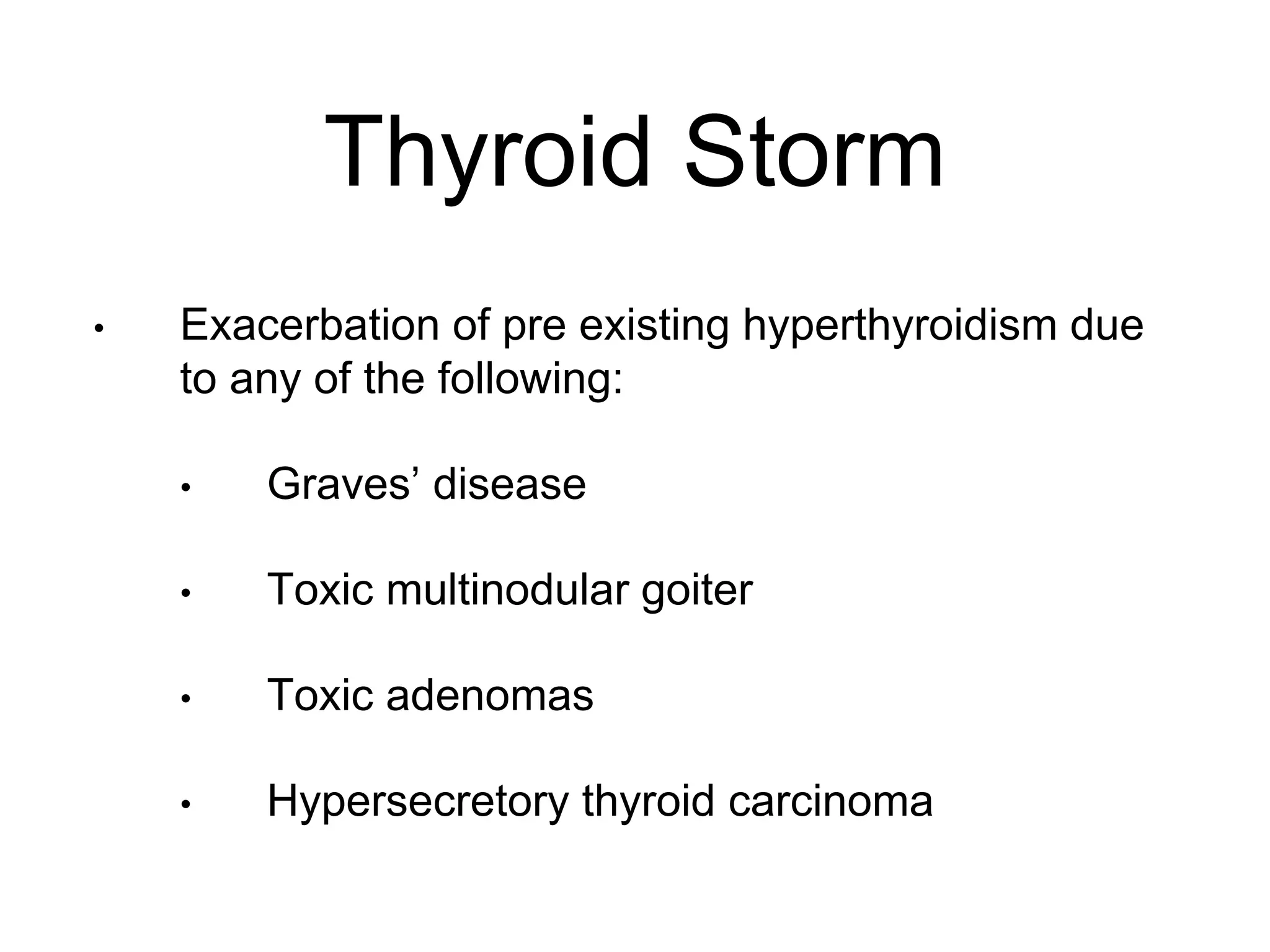 Thyroid storm | PPTX